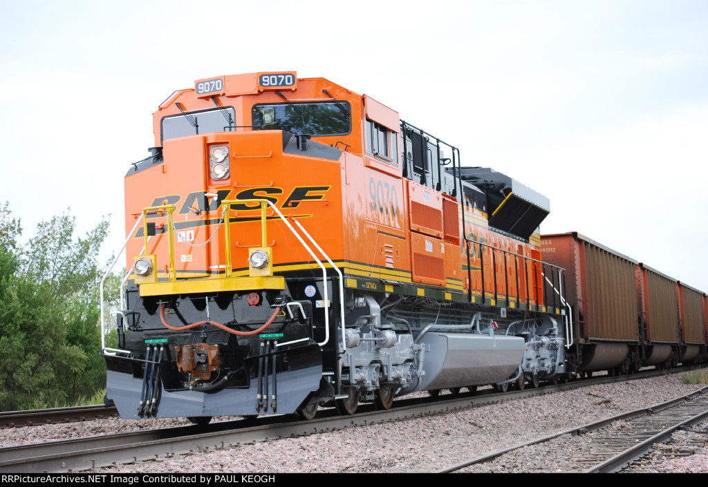 Up Close Shot of One of the Three Newest SD-70ACe's on the Same Loaded Coal Train on Their First ...